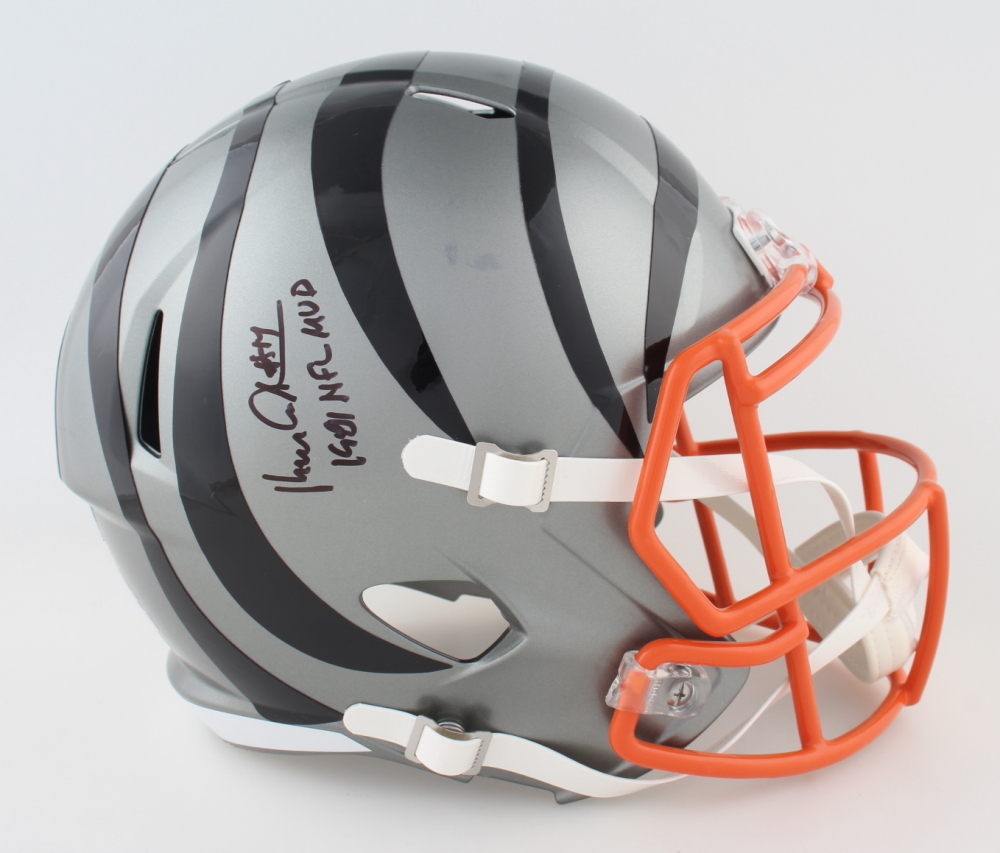 Ken Anderson Signed Bengals Full-Size Flash Alternate Speed Helmet ...