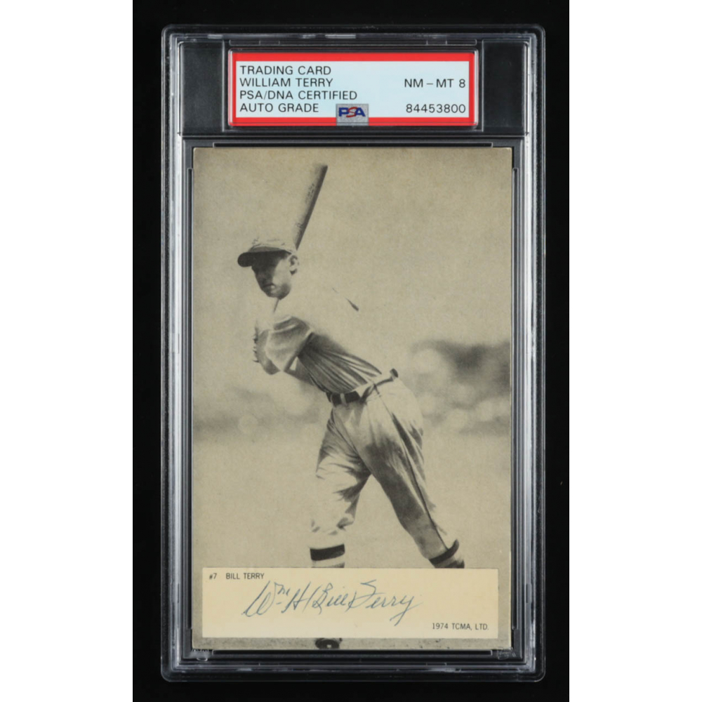 Billy Terry 1973 TCMA Autograph Series #7 (PSA Authentic) | Pristine ...