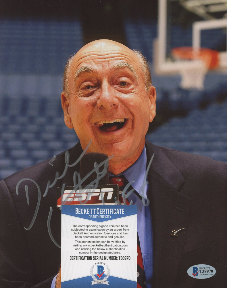 Dick Vitale Signed 8x10 Photo Inscribed "HOF 08" (Beckett COA ...