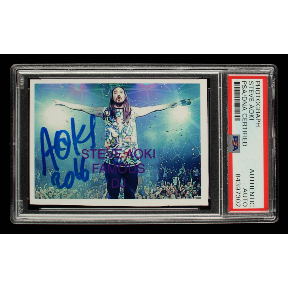 Steve Aoki Signed Photo Inscribed "2016" (PSA) | Pristine Auction