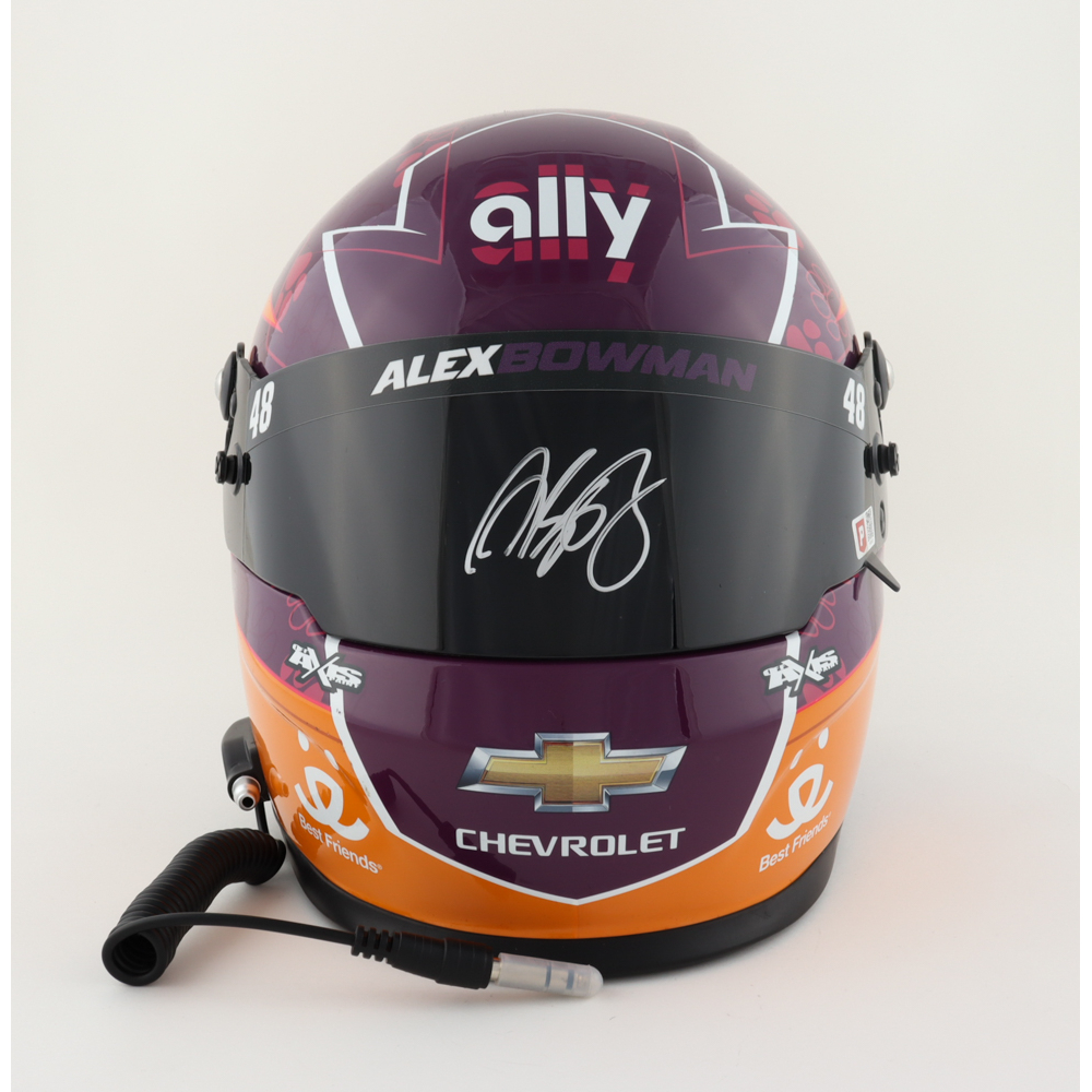 Alex Bowman Signed 2021 NASCAR #48 Ally Full-Size Helmet (PA ...