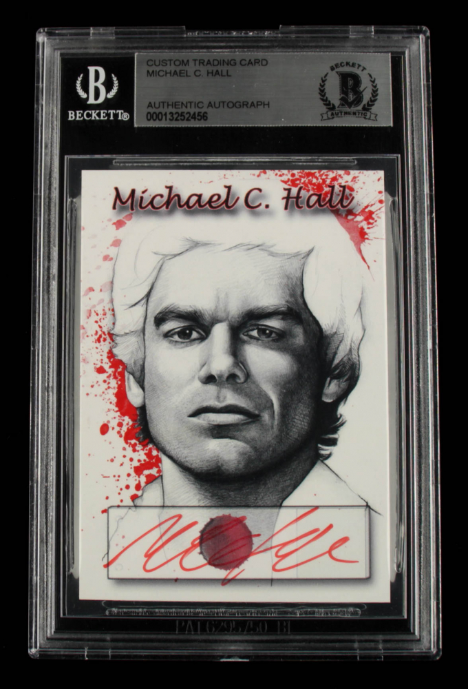 Michael C. Hall Signed Custom Trading Card (BGS Encapsulated ...