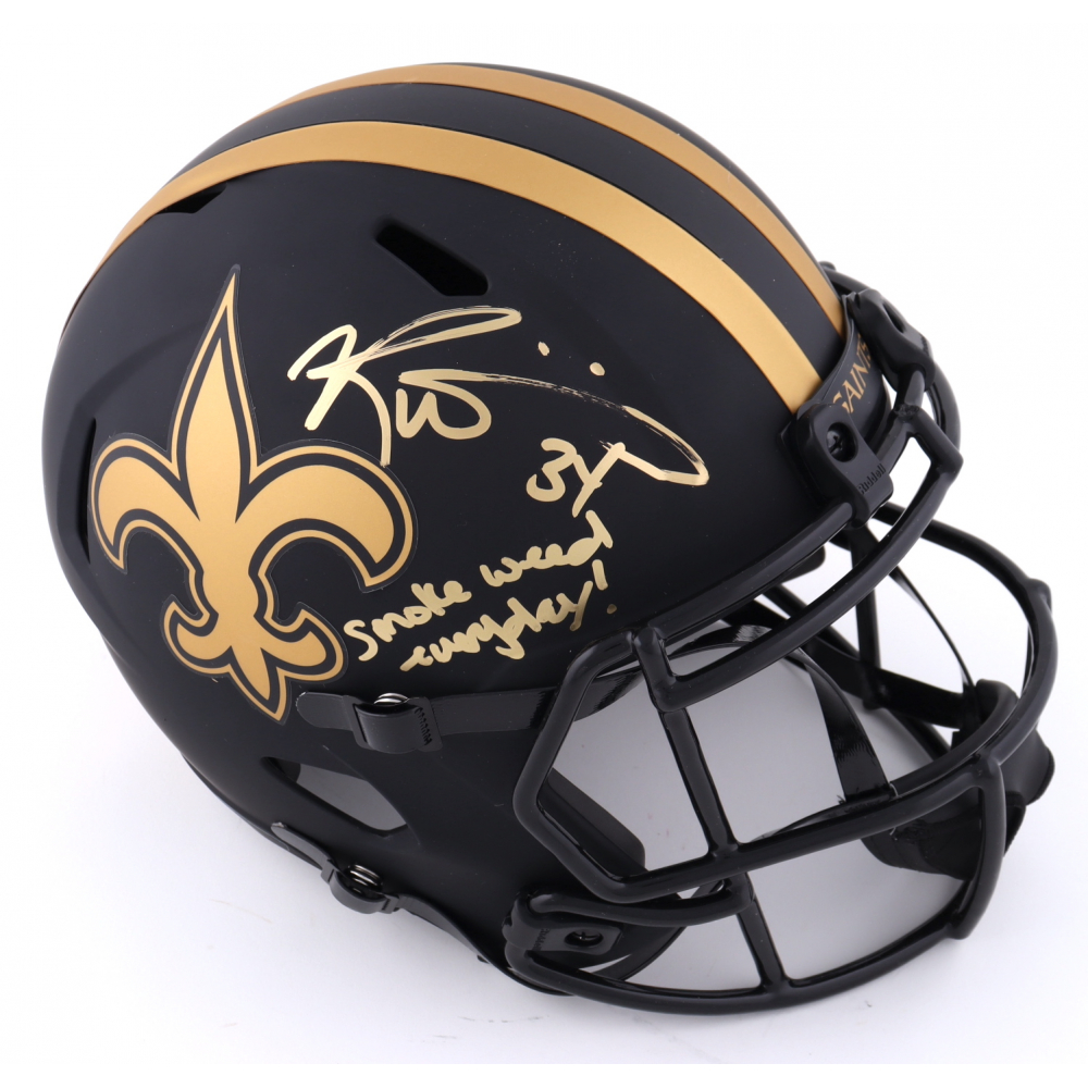 Ricky Williams Signed Saints Full-Size Eclipse Alternate Speed Helmet ...