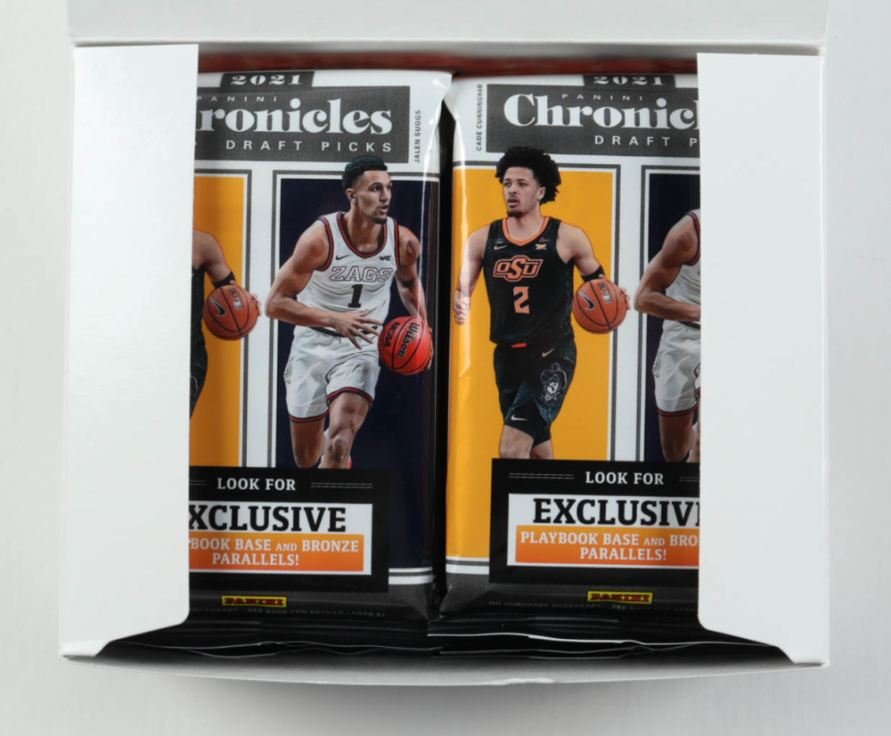2021-22 Panini Chronicles Draft Picks Collegiate Basketball Fat Pack Box with (12) Packs ...
