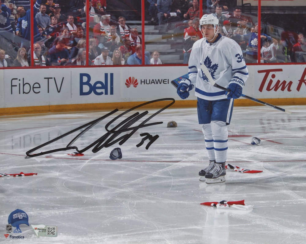 Auston Matthews Signed Maple Leafs 8x10 Photo (Fanatics Hologram ...