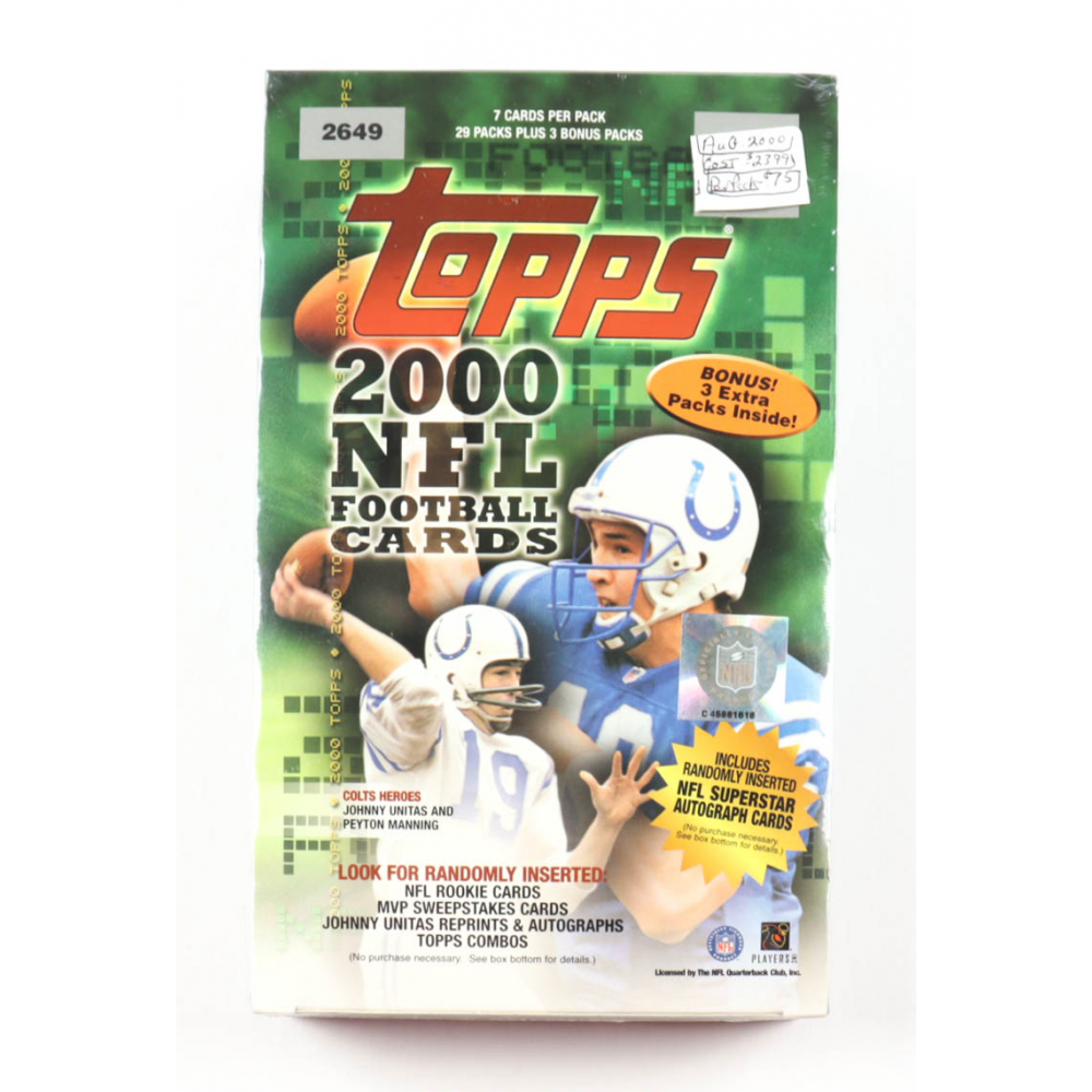 2000 Topps Football Retail Box with (36) Packs | Pristine Auction
