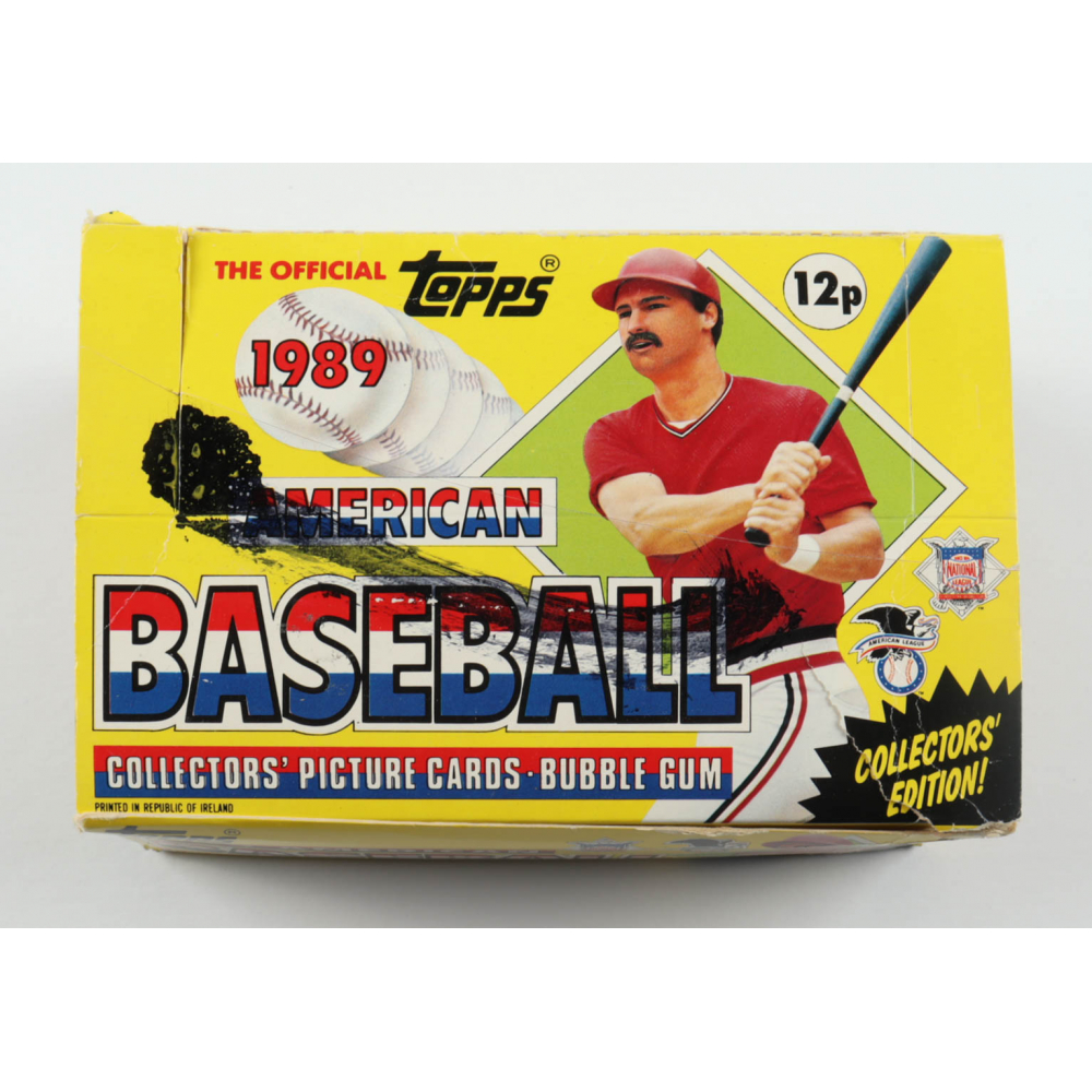 1989 Topps Baseball Bubble Gum Cards Box of (48) Wax Packs (See ...