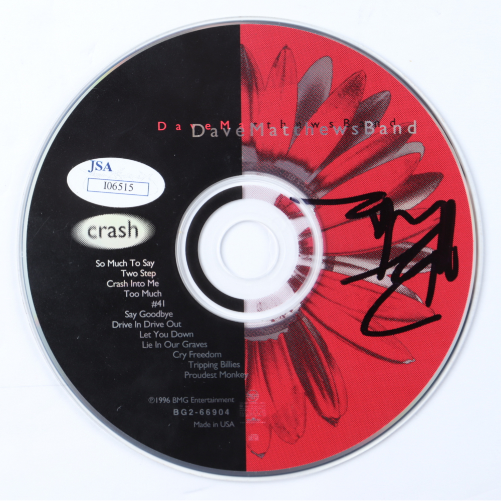 Dave Matthews Signed "Crash" CD (JSA COA) | Pristine Auction