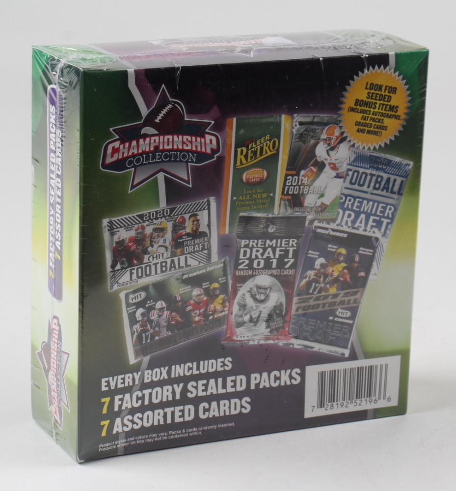 2021 Championship Collection Football Mega Box with (7) Packs ...
