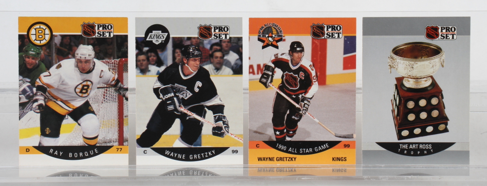 1990-91 Pro Set Hockey Series 1 Set Of (405) Cards With Wayne Gretzky #388, Wayne Gretzky #118 ...