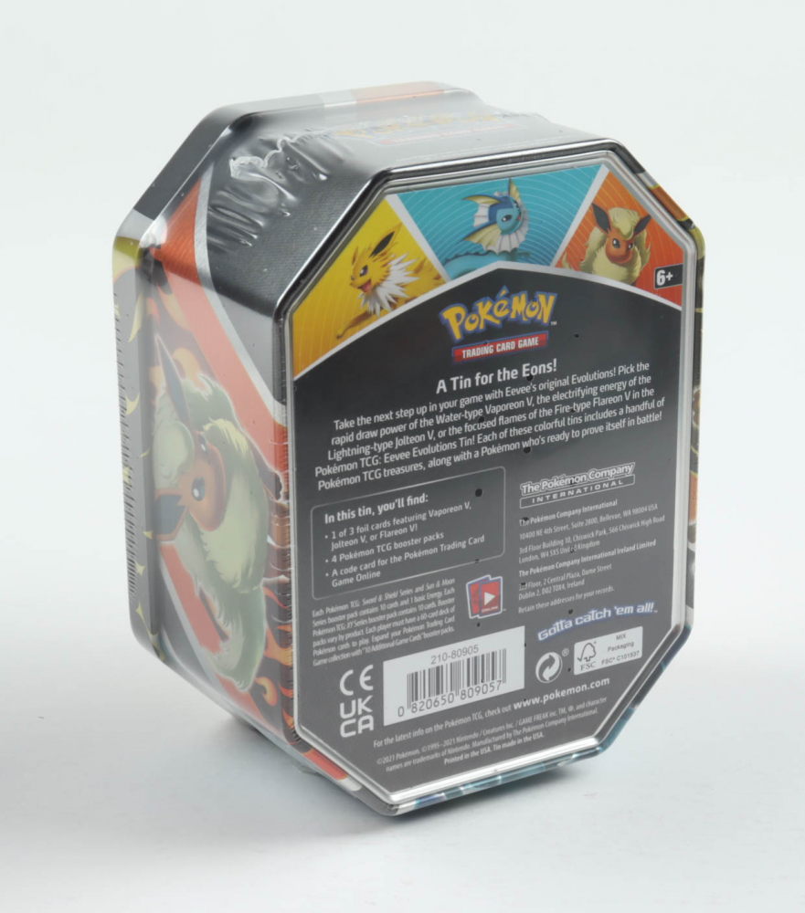 Pokemon TCG: Eevee Evolutions Tin with (4) Packs | Pristine Auction