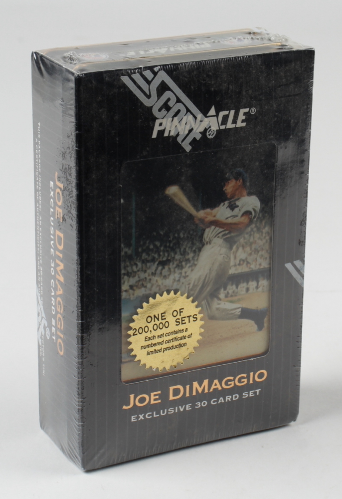 Joe DiMaggio 1993 LE Pinnacle Score Baseball Card Tin Set with (30 ...