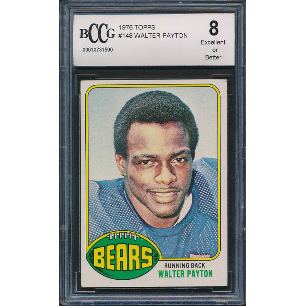 Walter Payton 1976 Topps #148 RC (BCCG 8) | Pristine Auction