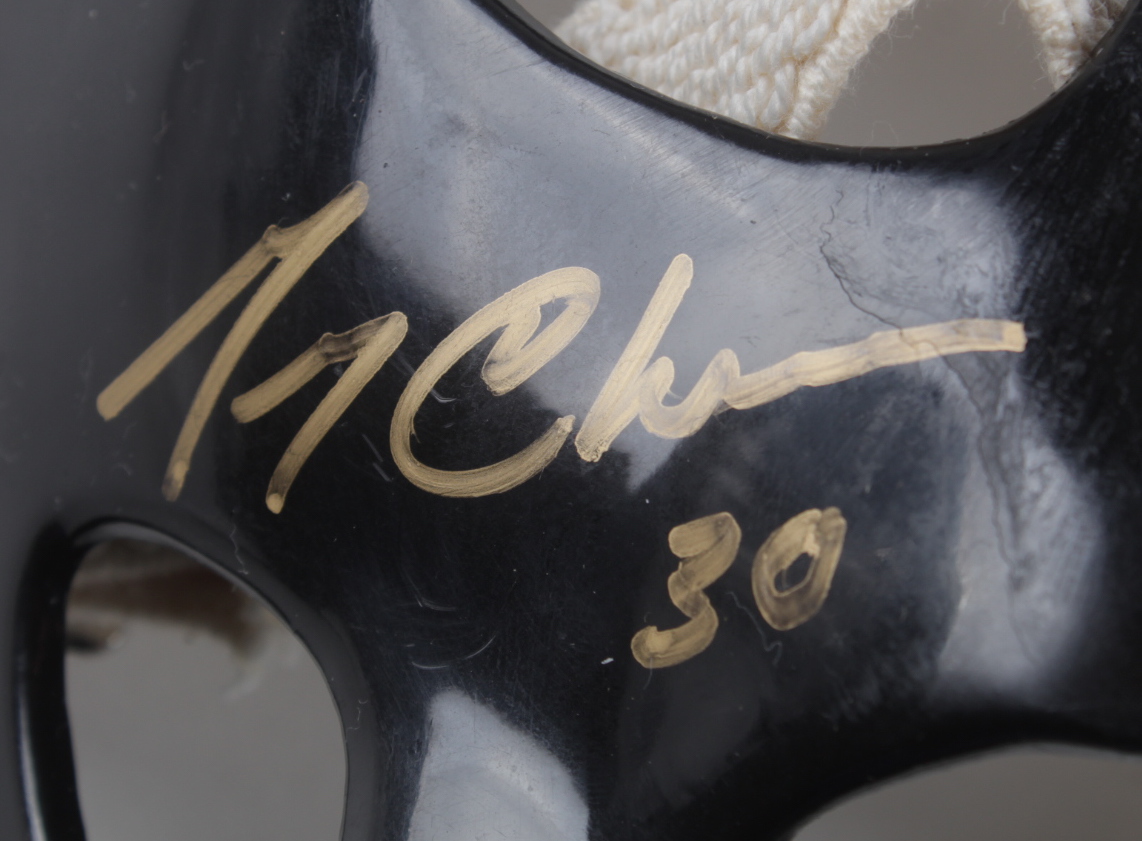 Gerry Cheevers Signed Hockey Goalie Mask Inscribed "HOF 85" (Schwartz ...
