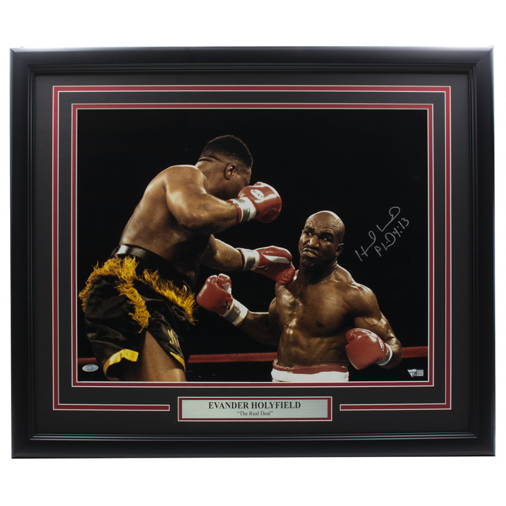 Evander Holyfield Signed "The Real Deal" Custom Framed Photo (Fanatics ...