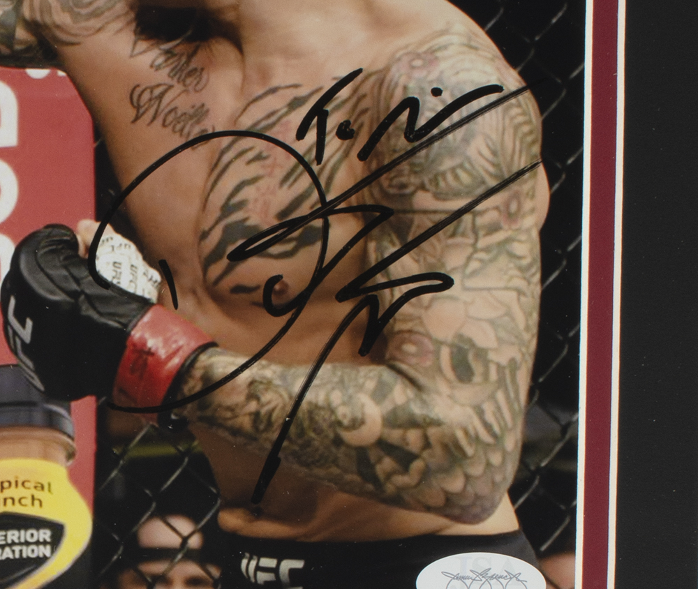 Dustin Poirier Signed 11x14 Custom Framed Photo Display Inscribed "The ...