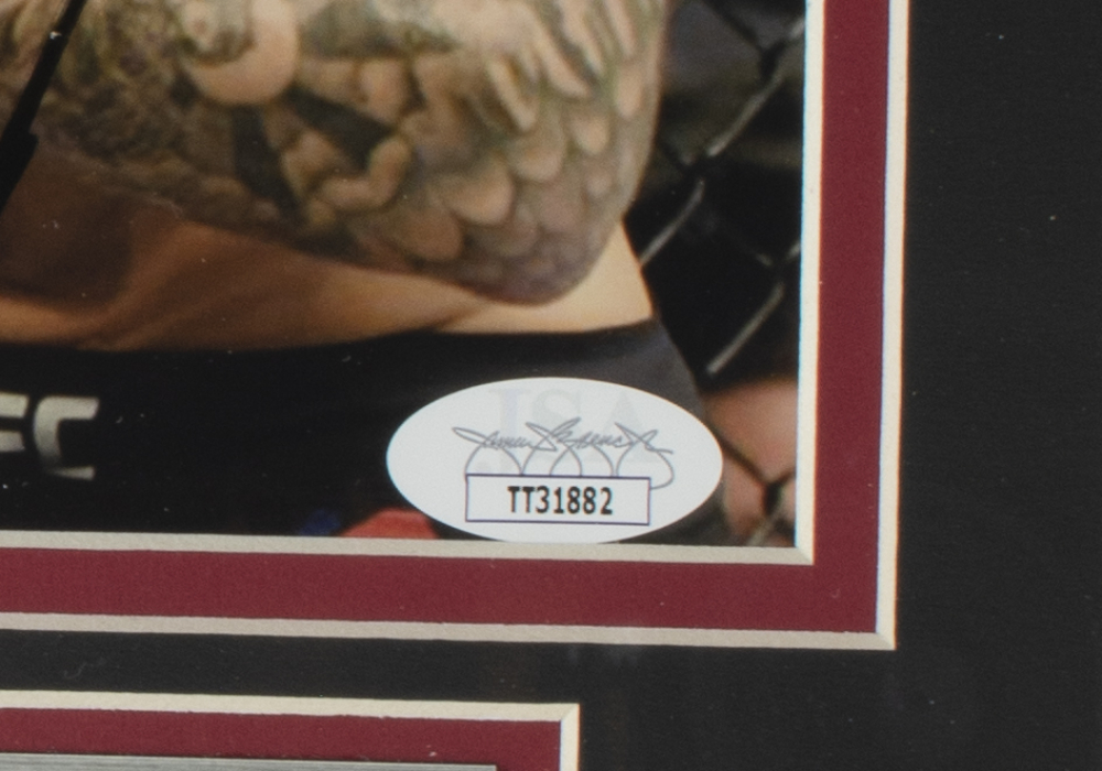 Dustin Poirier Signed 11x14 Custom Framed Photo Display Inscribed "The ...