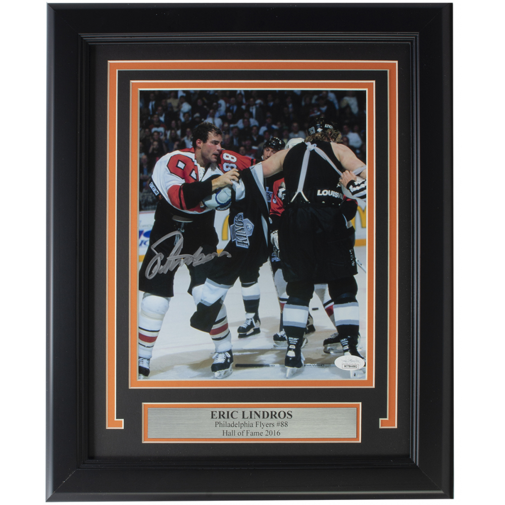 Eric Lindros Signed Flyers 11x14 Custom Framed Photo (JSA) | Pristine ...