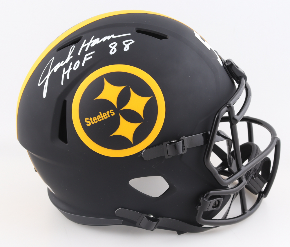 Jack Ham Signed Steelers Full-Size Eclipse Alternate Speed Helmet ...
