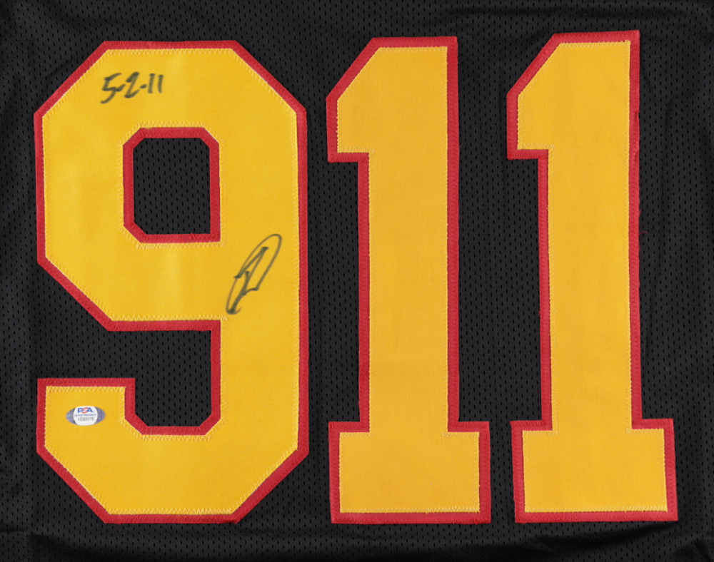 Robert O'Neill Signed "Osama Bin Laden" 9/11 Jersey Inscribed with Date ...
