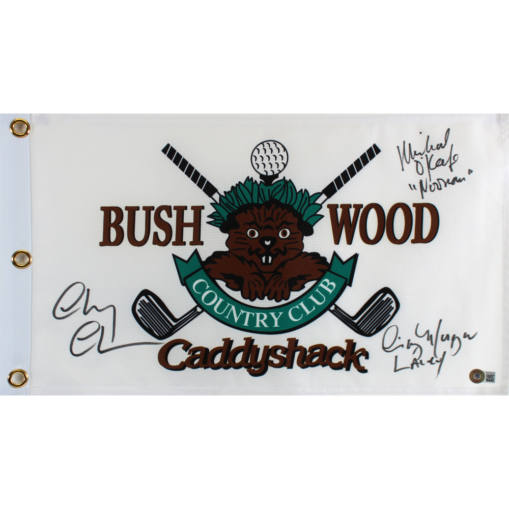Cindy Morgan, Michael Okeefe & Chevy Chase Signed "Caddyshack" Golf Pin ...
