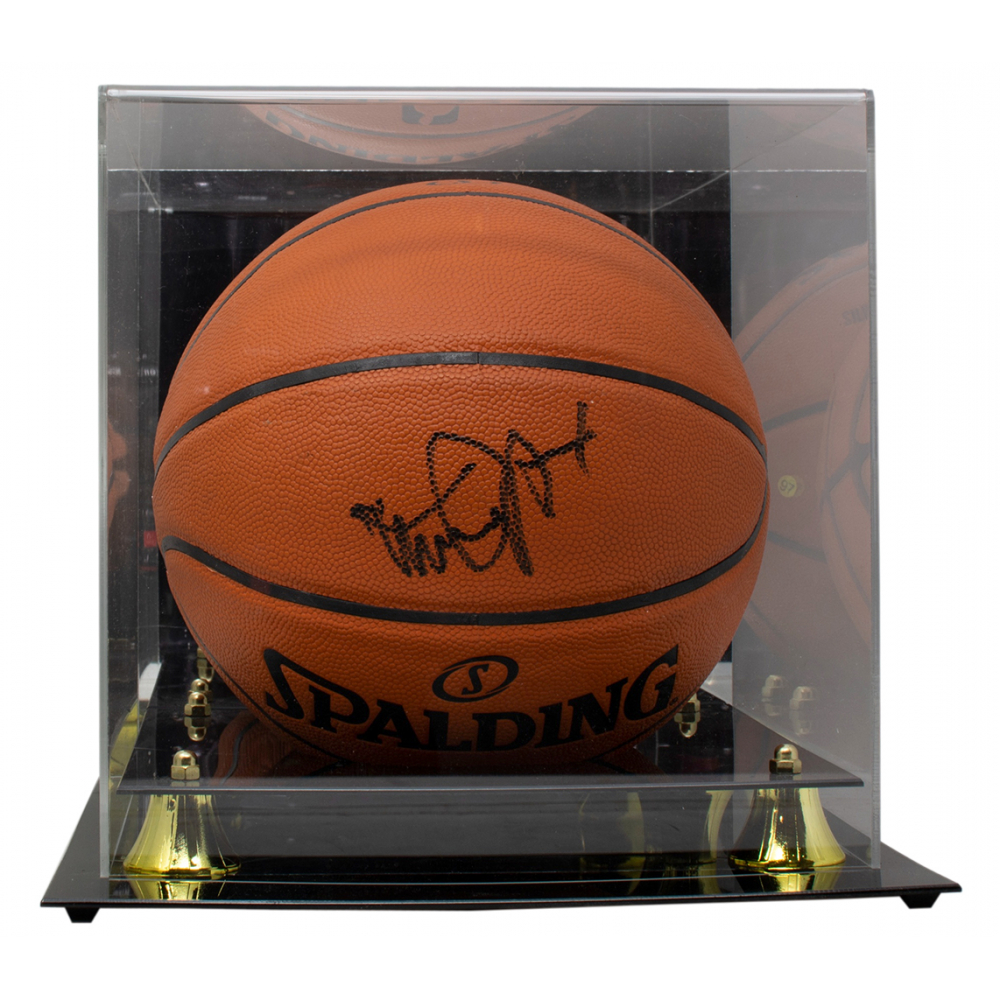 Michael J. Fox Signed NBA Silver Series Basketball with Display Case ...