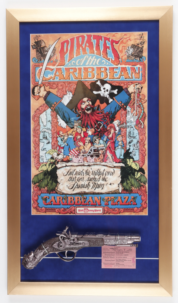 "Pirates of the Caribbean" 15x26 Custom Framed Display with Disney ...