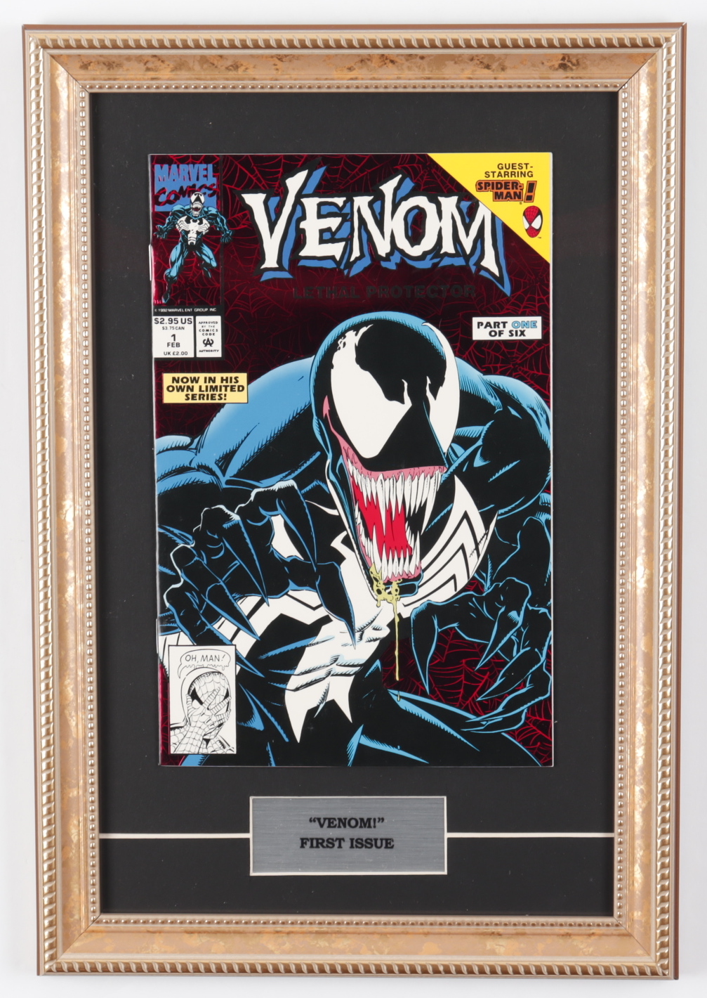 1992 "Venom" Issue #1 Marvel 11x16 Custom Framed Comic Book Display ...