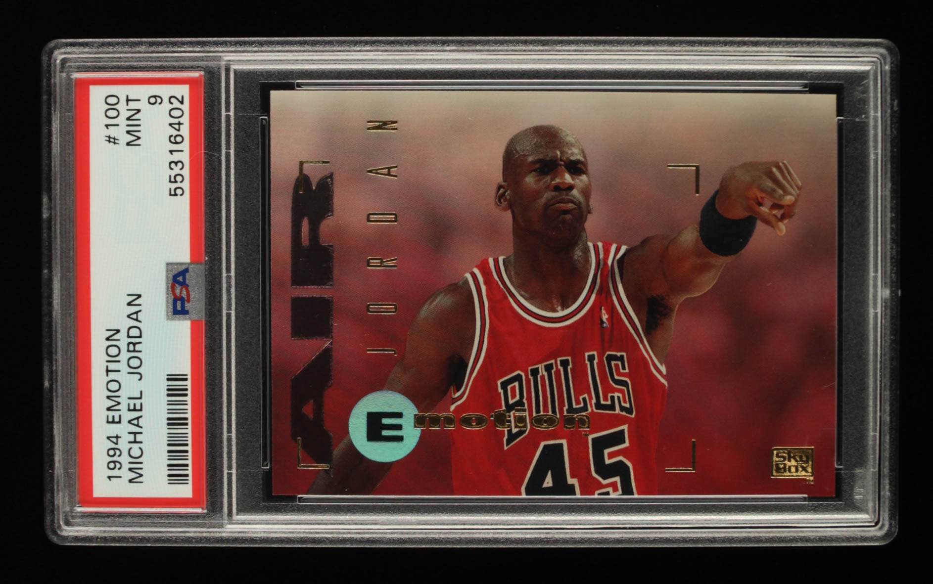 Michael Jordan 1994-95 Emotion #100 (PSA 9) | Pristine Auction