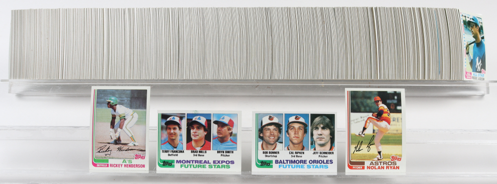 1982 Topps Baseball Complete Set Of (792) Cards With Bob Bonner Rc