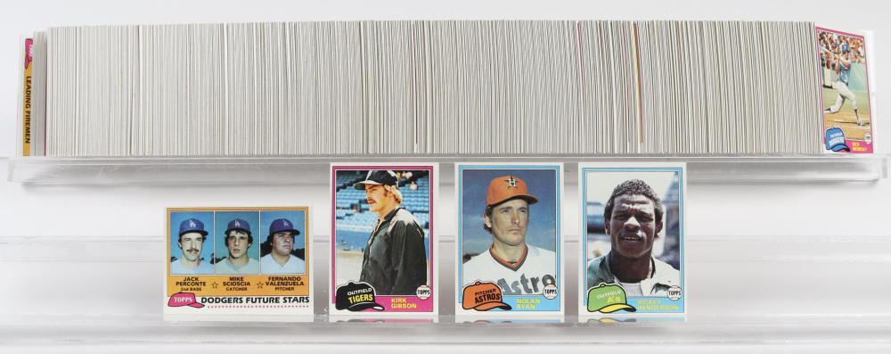 1981 Topps Baseball Complete Set of (726) Cards with Jack Perconte ...