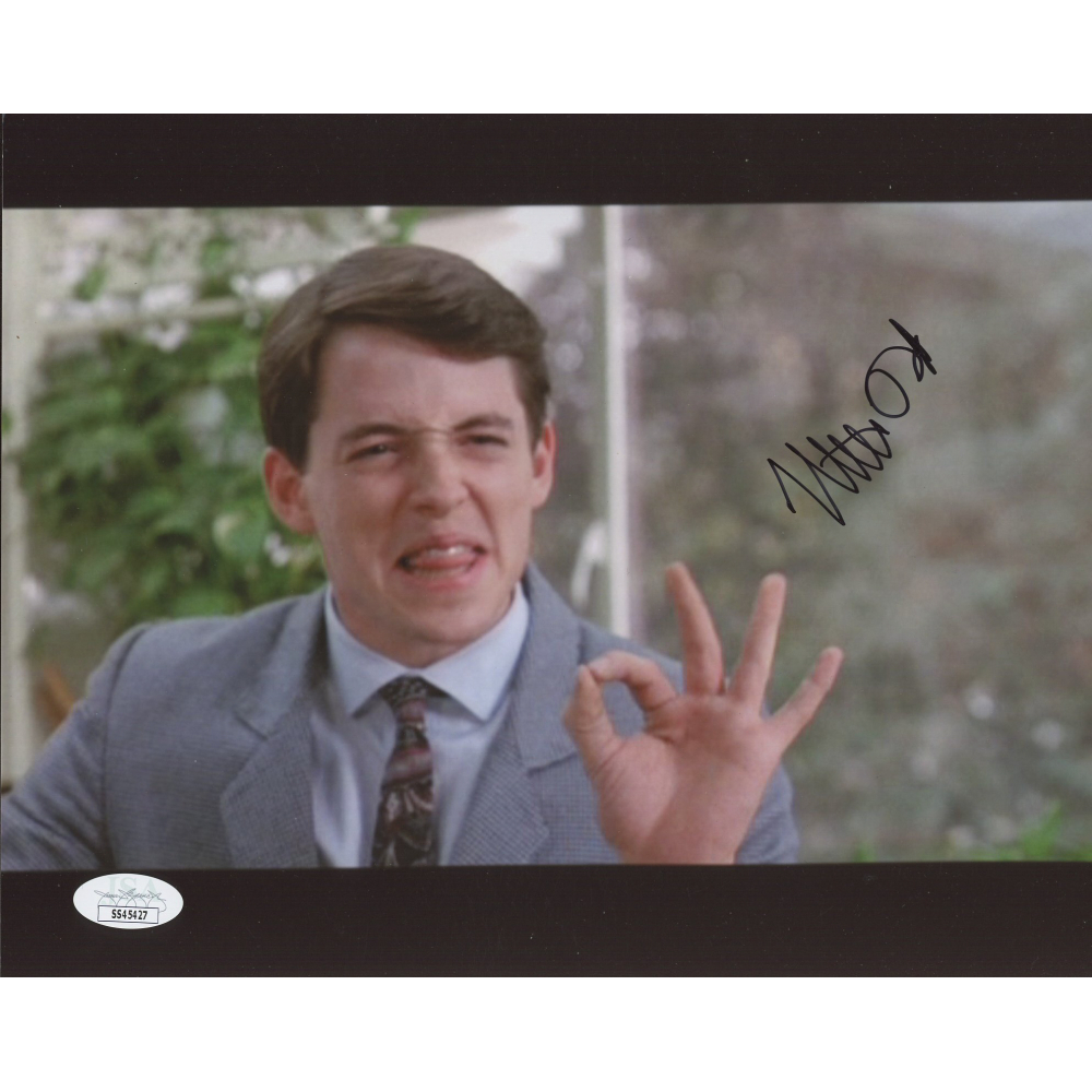 Matthew Broderick Signed "Ferris Bueller's Day Off" 8x10 Photo (JSA COA ...
