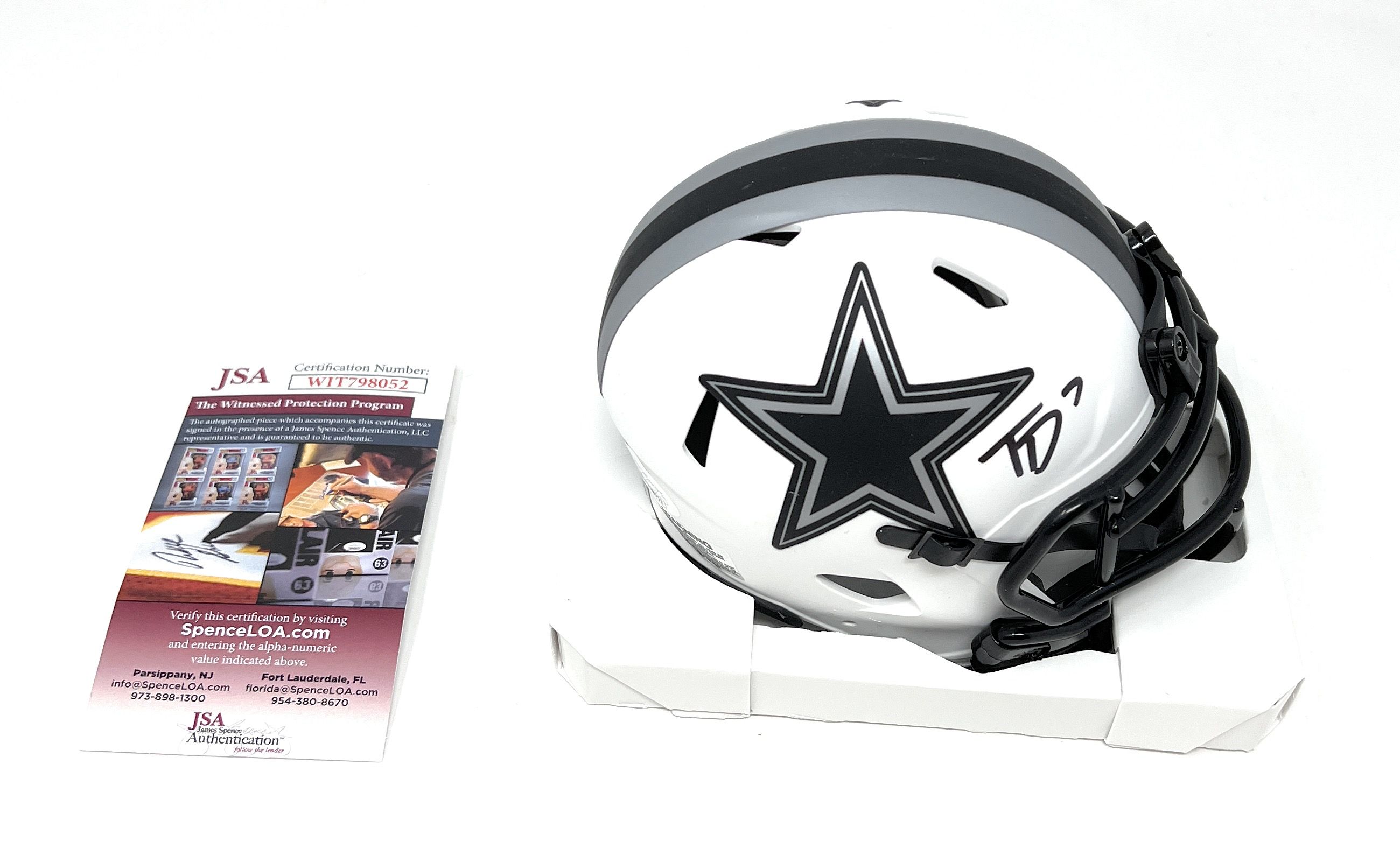 Trevon Diggs Signed Cowboys Lunar Eclipse Alternate Speed Mini Helmet ...