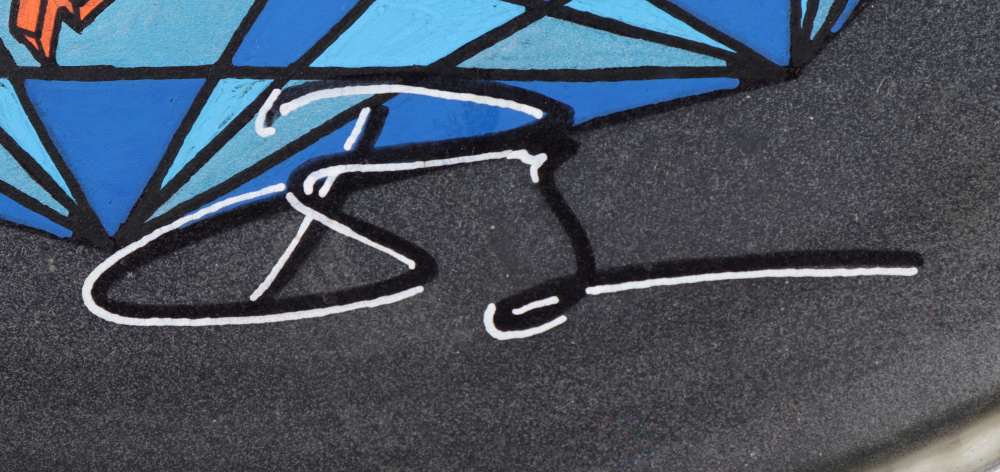 "Hinder" Drumhead Band-Signed by (5) with Joe "Blower" Garvey, Cody ...