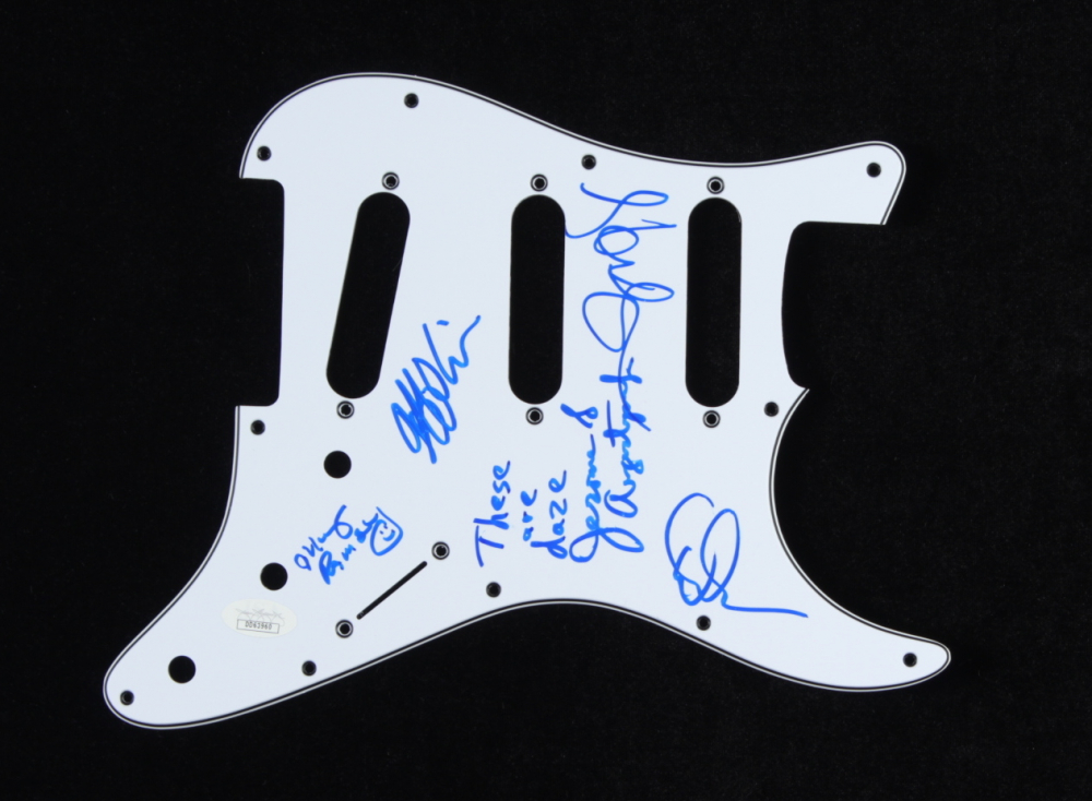 "10,000 Maniacs" Pickguard Signed by (5) with Mary Ramsey, Dennis Drew ...