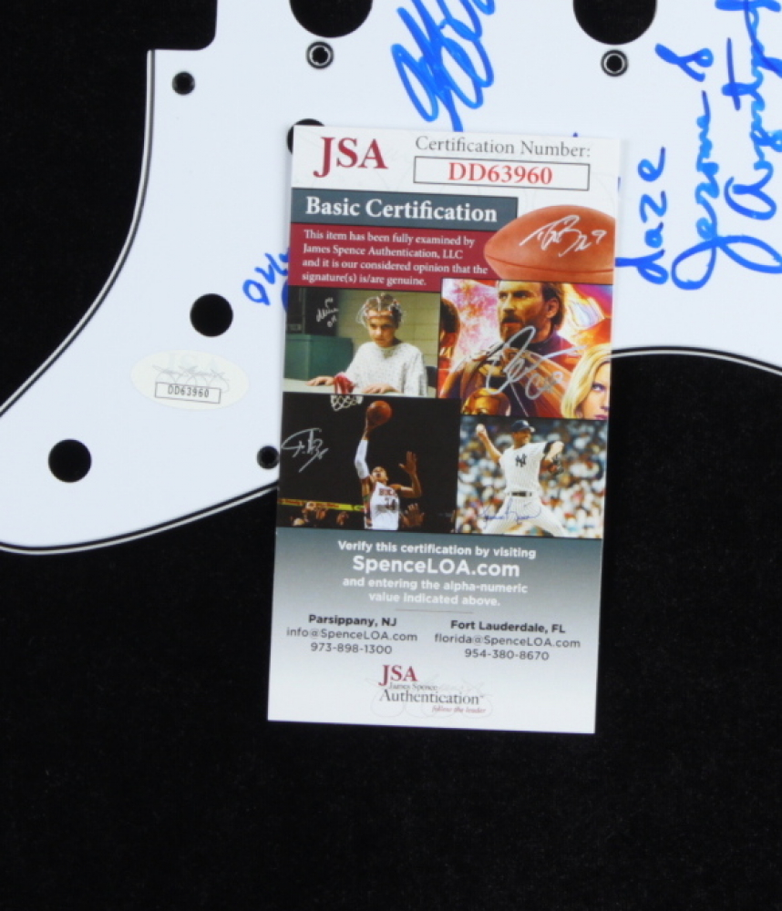 "10,000 Maniacs" Pickguard Signed by (5) with Mary Ramsey, Dennis Drew ...