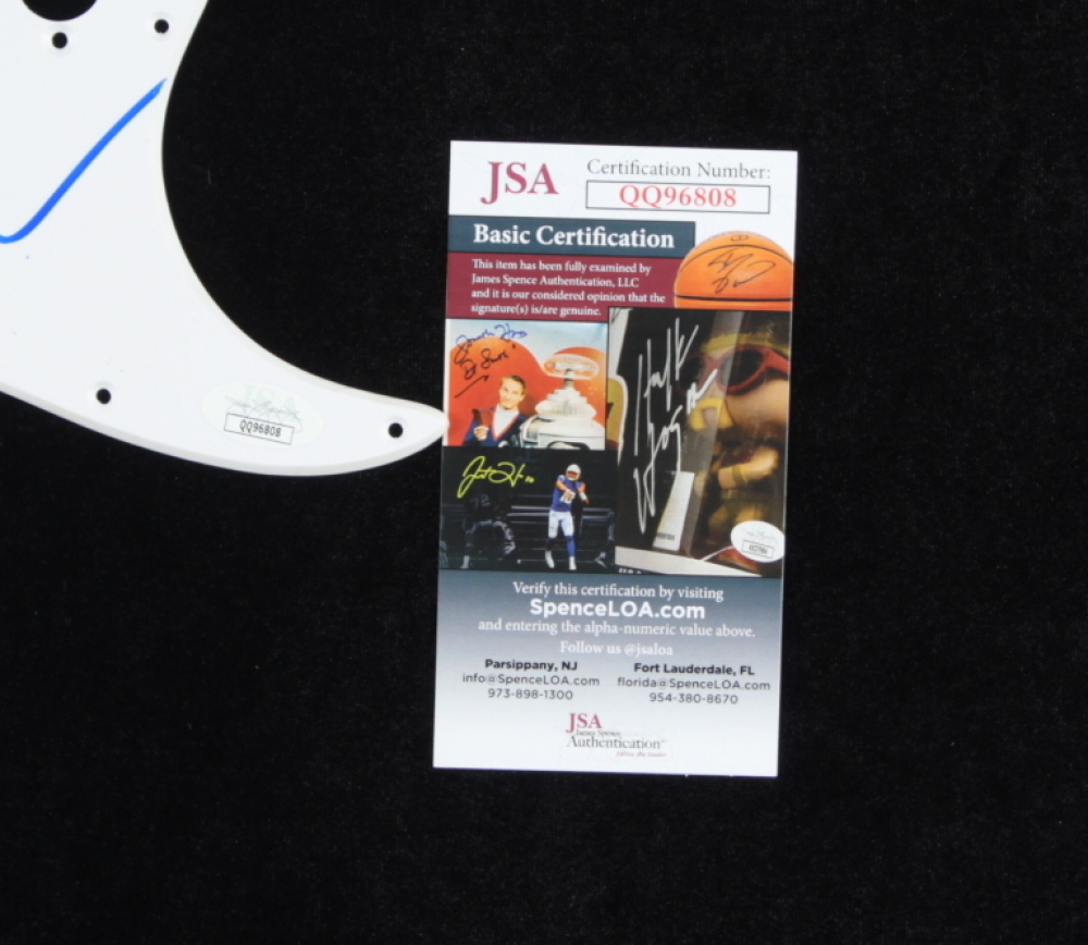 "Machine Head" Pickguard Signed by (4) with Robb Flynn, Jared ...