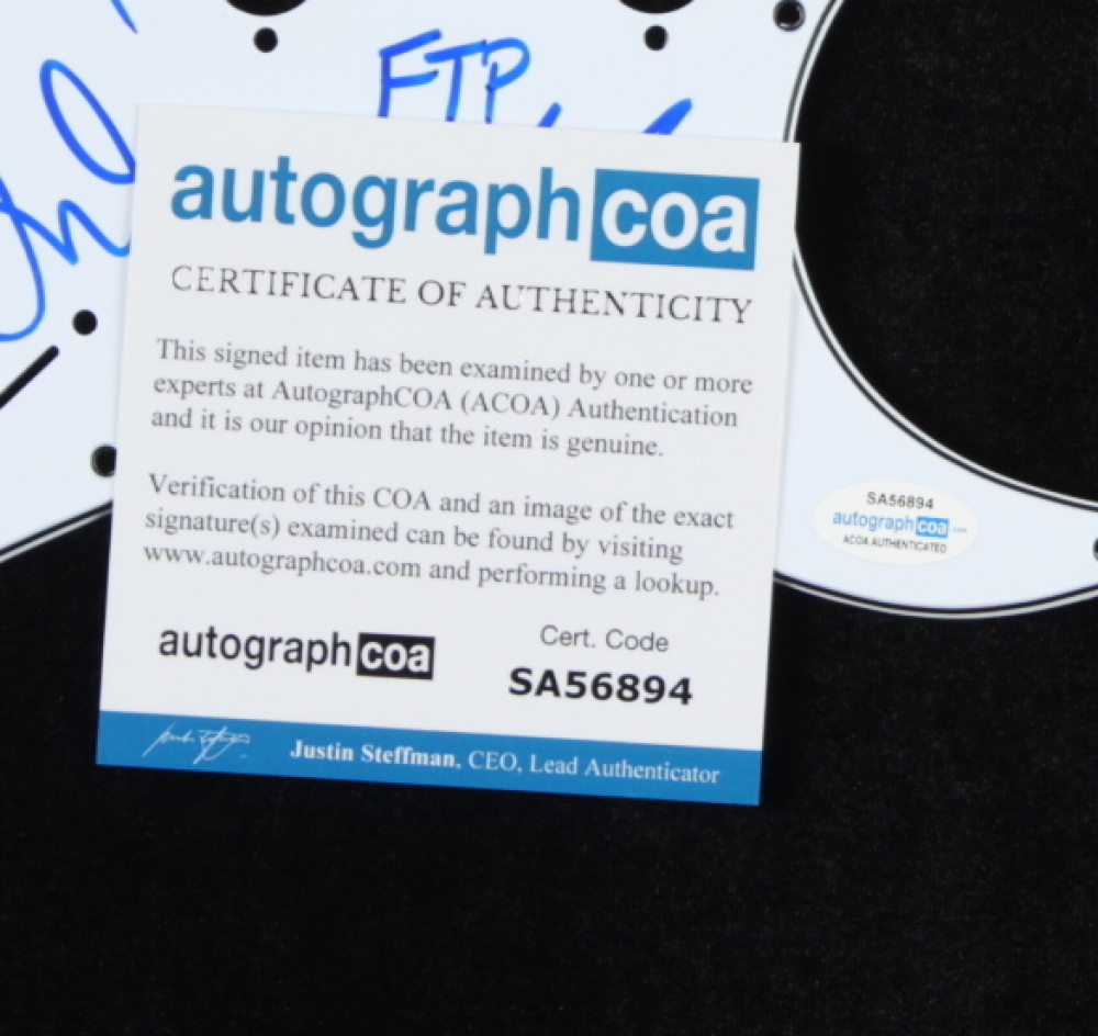 Jacob Fink, Mark Foster & Mark Pontius Signed Pickguard (AutographCOA ...