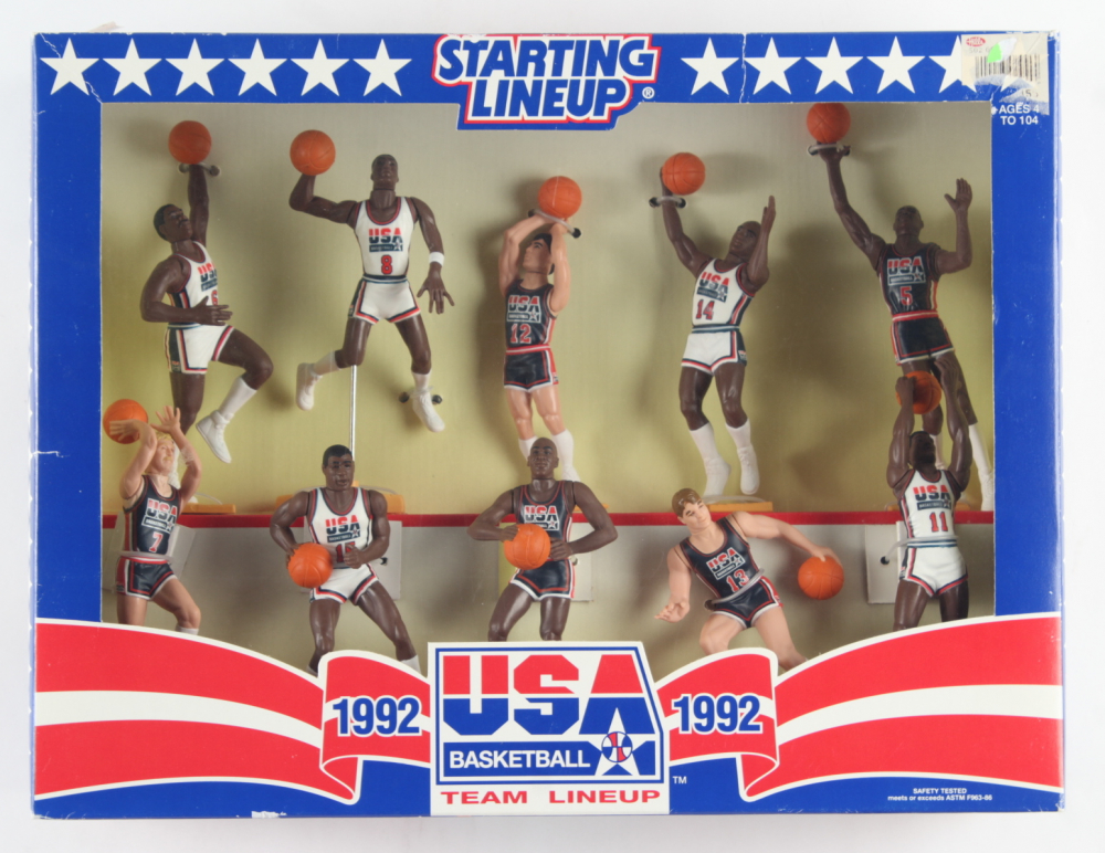 Vintage 1992 Starting Lineup Team USA "Original Dream Team" Basketball ...