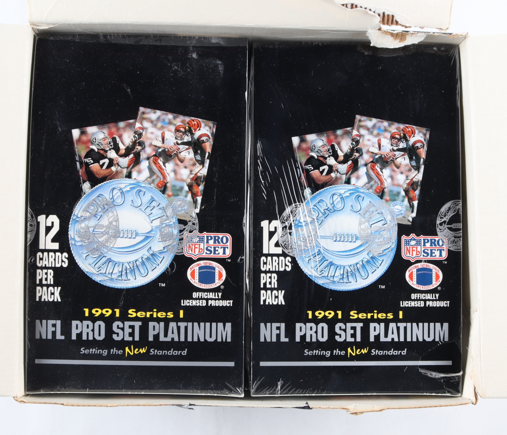 1991 Pro Set Platinum Series 1 Football Case of (9) Boxes | Pristine ...