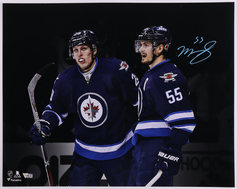 Mark Scheifele Signed Jets 16x20 Photo (Fanatics Hologram) | Pristine ...