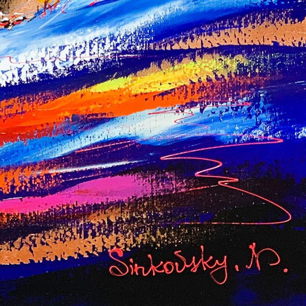 Natalia Sinkovsky Signed 24x24 Original Acrylic Painting on Canvas (PA ...