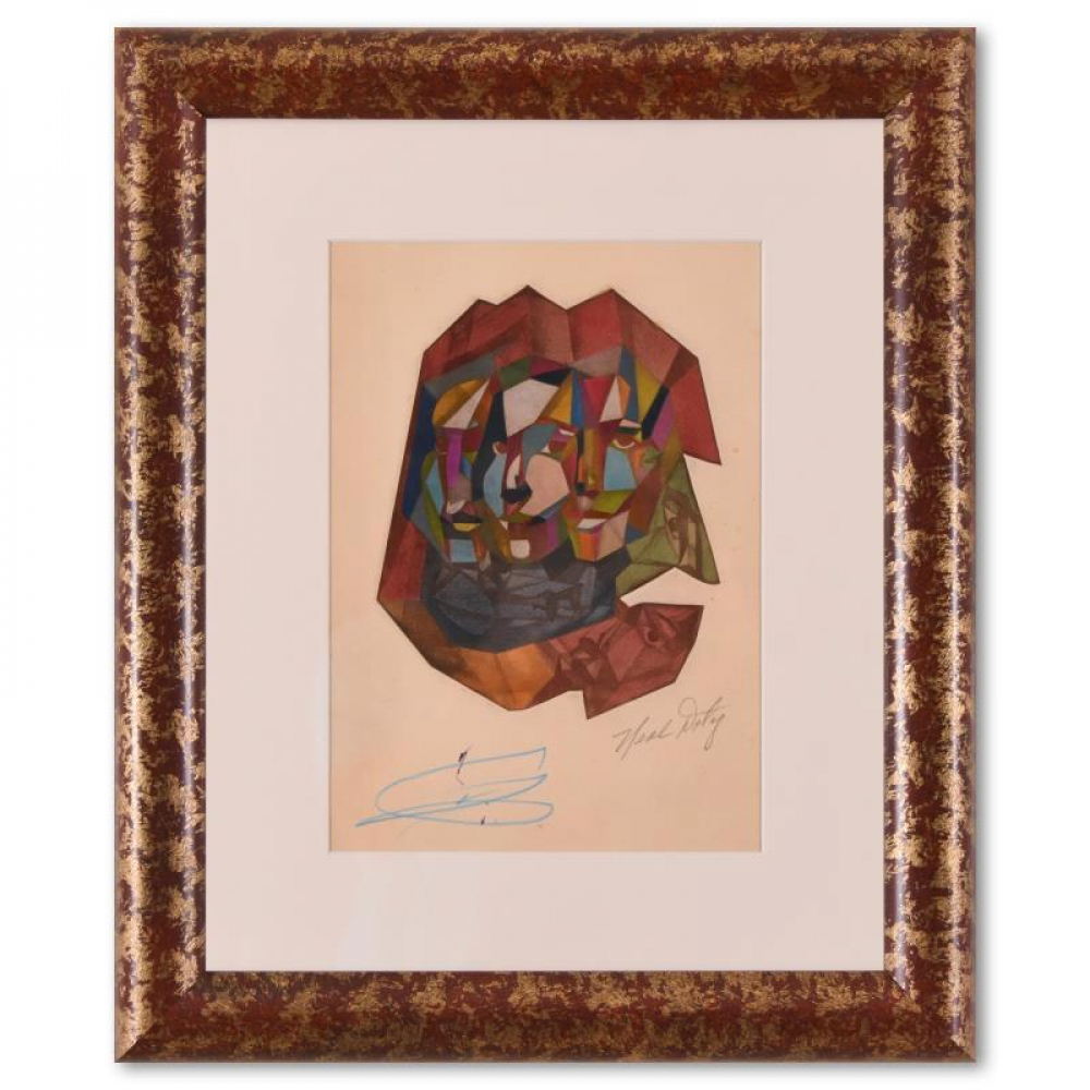 Neal Doty Signed "Untitled" 17x20 Custom Framed Original Drawing (PA ...