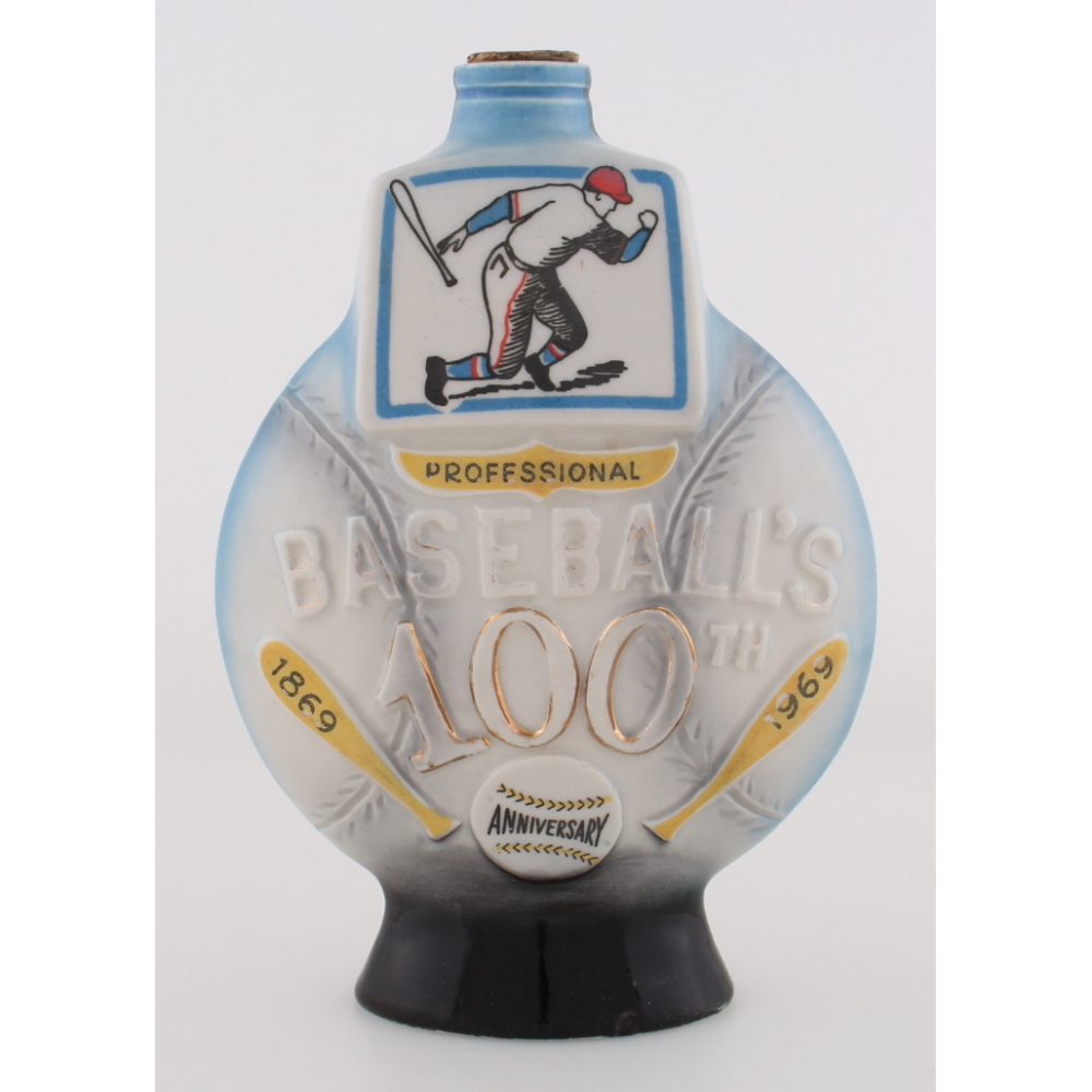 Vintage 1969 Professional Baseball's 100th Anniversary Whiskey Decanter ...