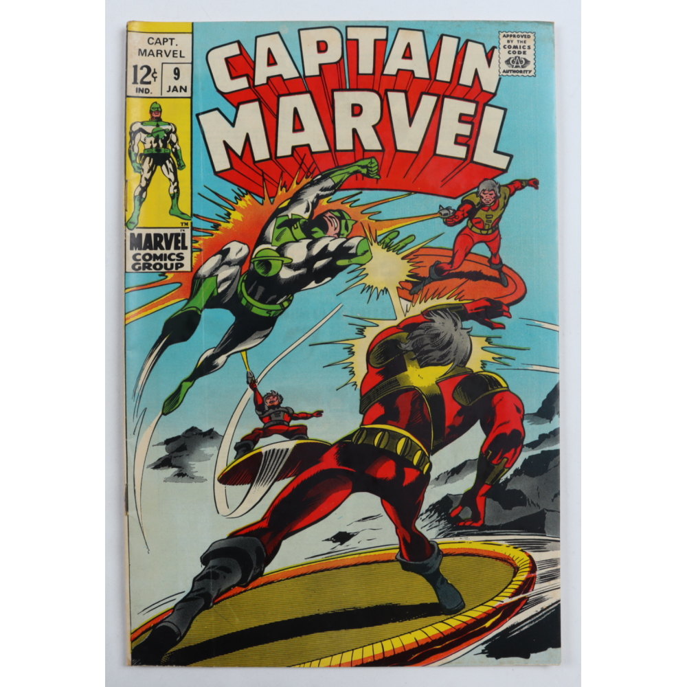 1968 "Captain Marvel" Vol. 1 Issue #9 Marvel Comic Book | Pristine Auction