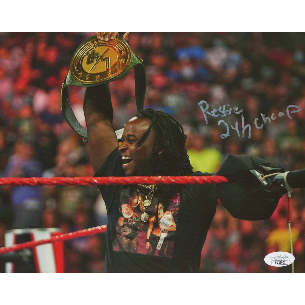 Reggie Signed WWE 8x10 Photo Inscribed "24/7 Champ" (JSA COA ...