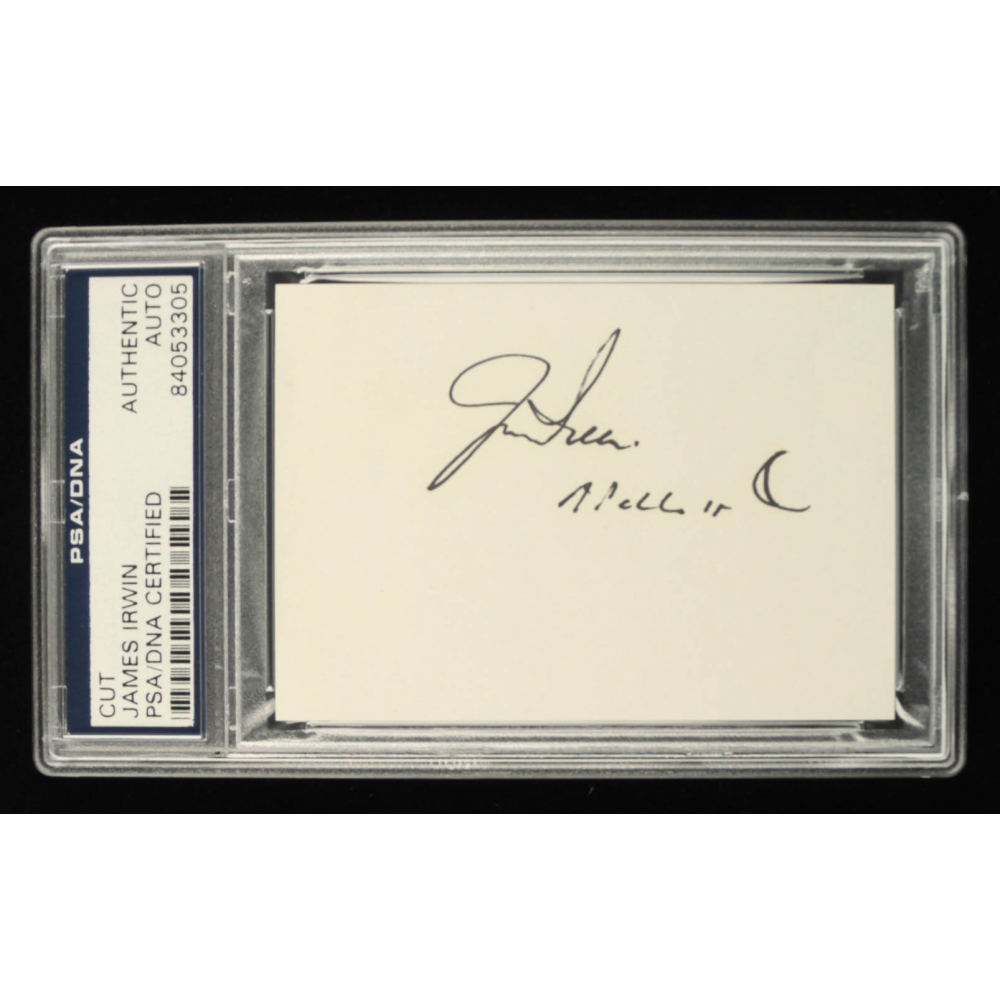 James Irwin Signed 2.5x3.5 Cut (PSA Encapsulated) | Pristine Auction