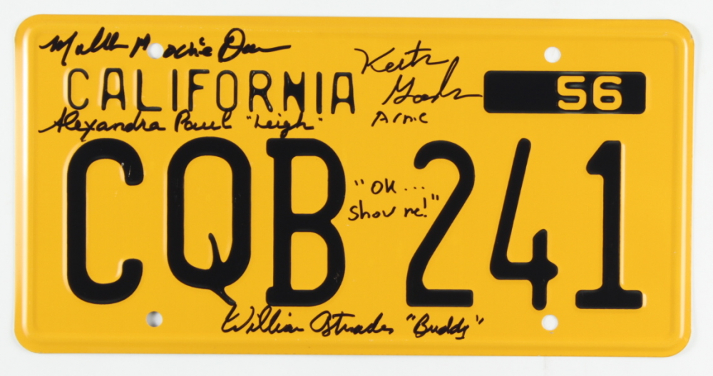 John Carpenter's "Christine" California License Plate Signed by (4 ...