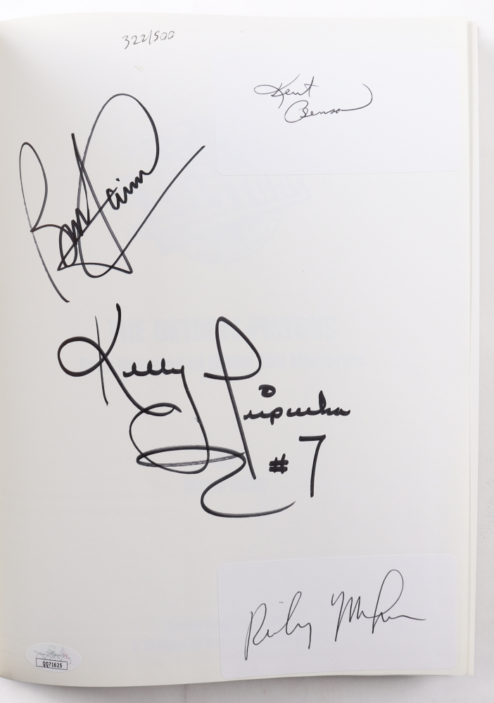 "The Pistons: Four Decades of Motor City Memories" Signed by (4) with ...