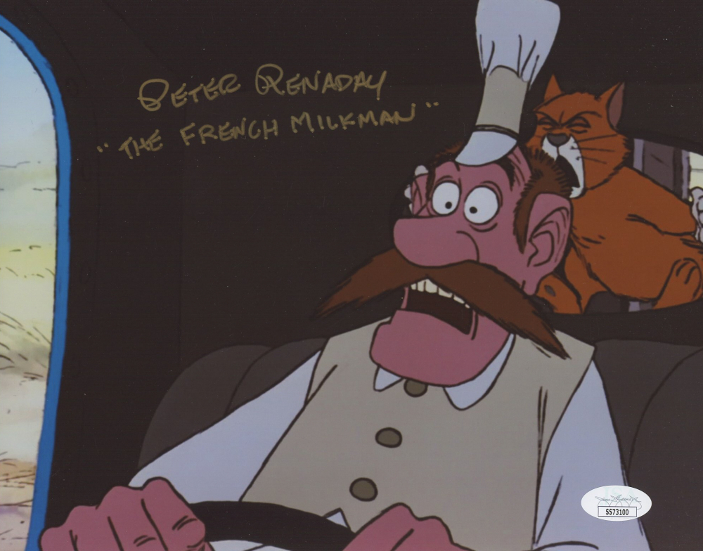 Peter Renaday Signed "The Aristocats" 8x10 Photo Inscribed "The French ...
